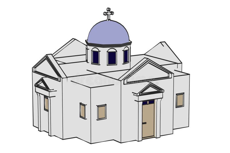 Image of greek house stock illustration. Illustration of classic - 35730977