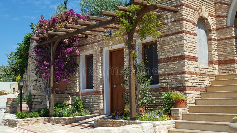 Greek house, gods place stock image. Image of traditional - 95432167