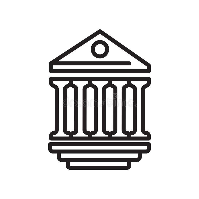 Greek Icon Vector Sign and Symbol Isolated on White Background Stock ...