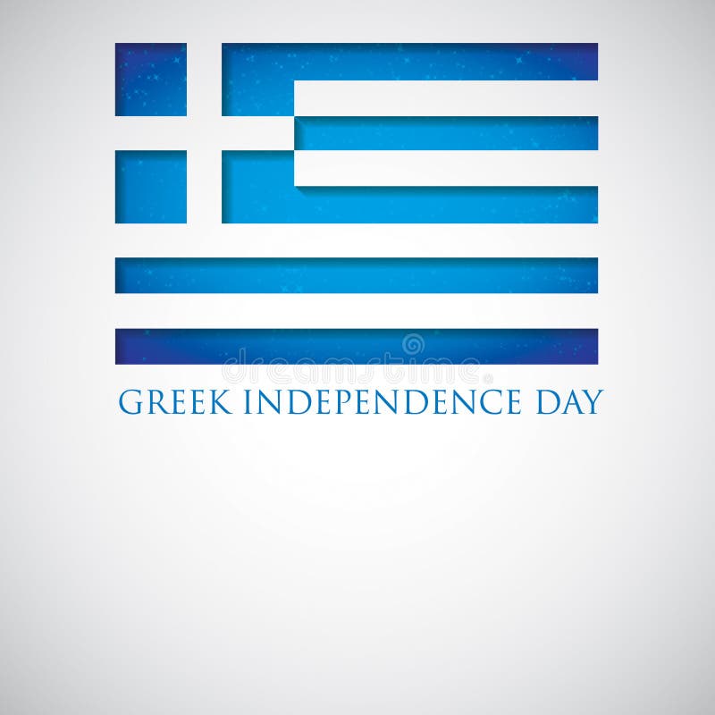 Greek Independence Day stock vector. Illustration of five - 88316930