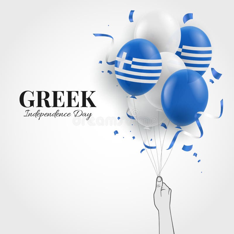 Greek Independence Day stock illustration. Illustration of modern ...