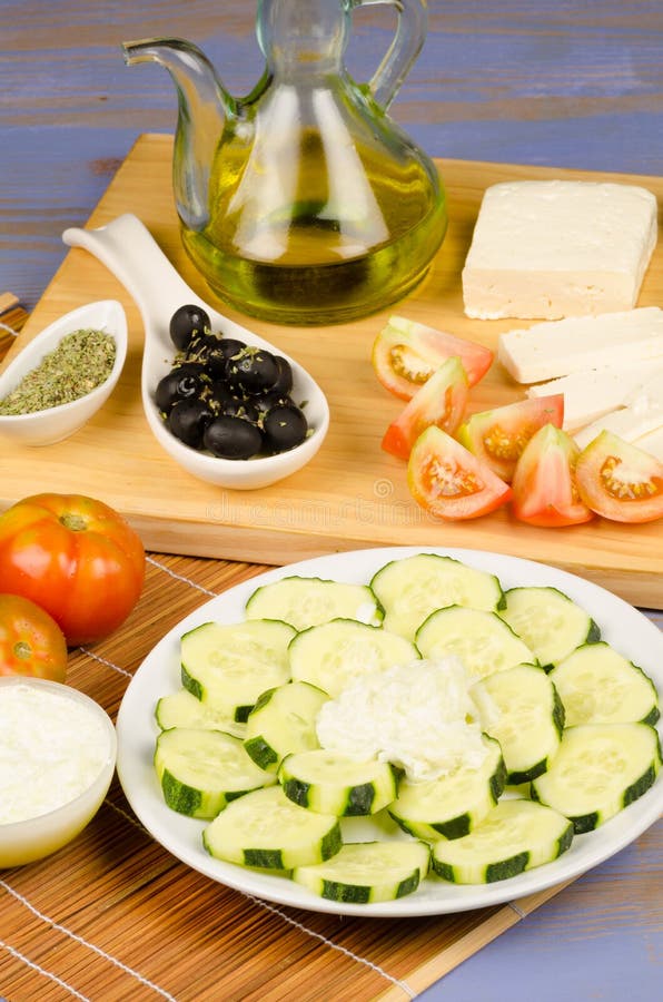 Greek ingredients stock photo. Image of herbs, ingredients - 33467336