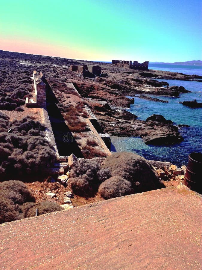 Greek island ruins 101 editorial photography. Image of ruins - 218737712