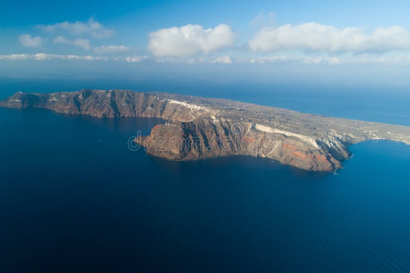 Greek island Thirassia stock photo. Image of architecture - 128777542