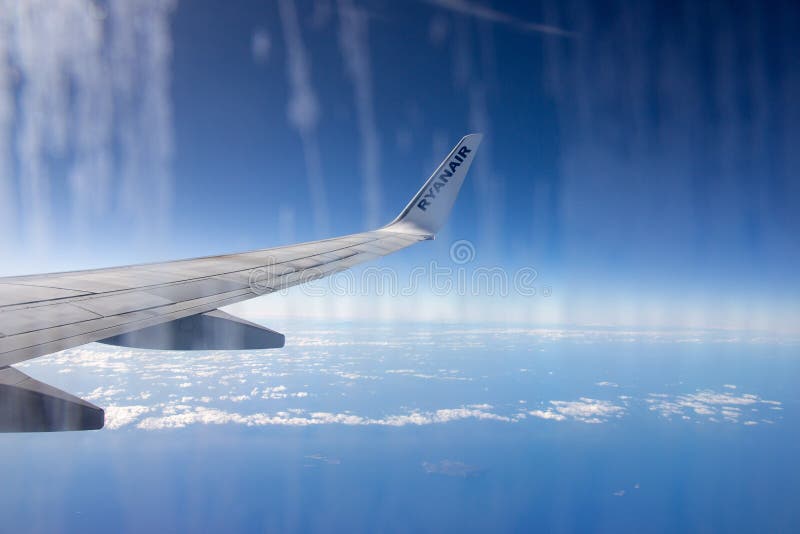 Greek Islands from the Plane Editorial Stock Photo - Image of aegean ...