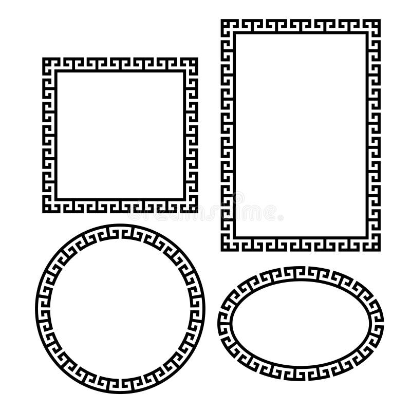 Frame Oval Greek Stock Illustrations – 160 Frame Oval Greek Stock ...