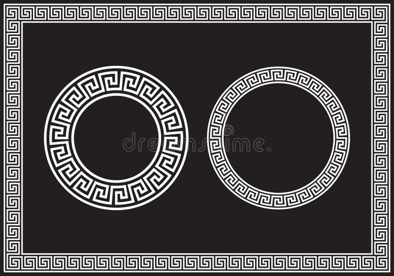 Greek Key stock vector. Illustration of circle, meander - 39715645