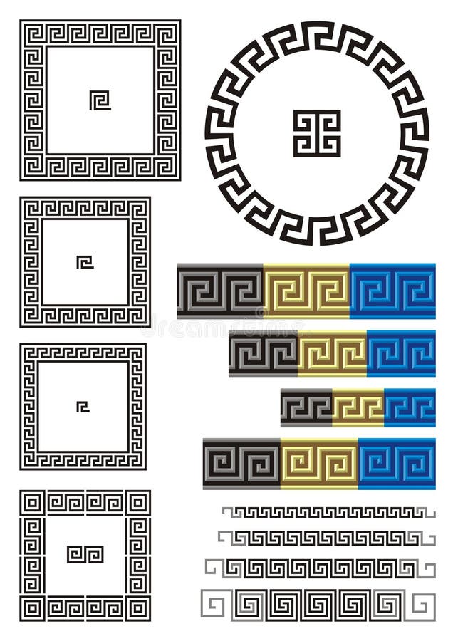 Greek key pattern stock vector. Illustration of ancient - 20389866