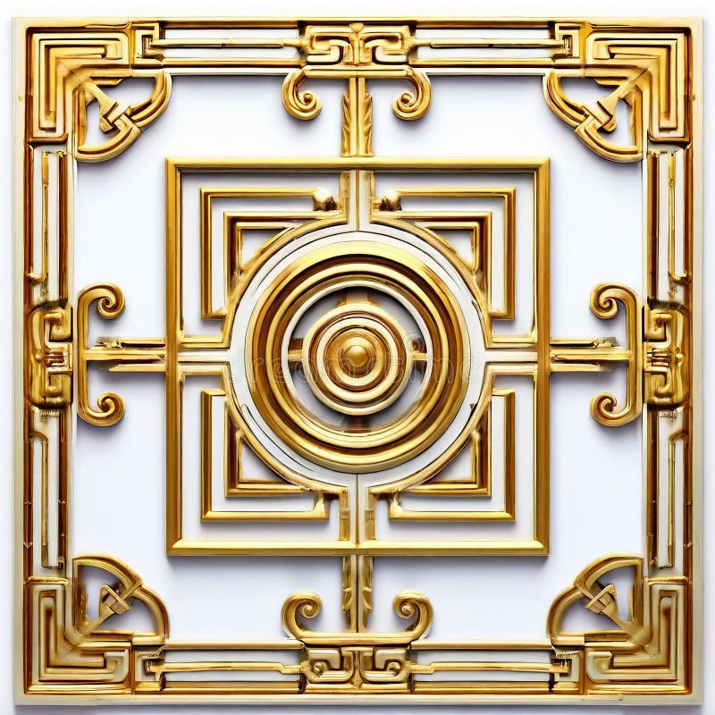 Greek Key Pattern an Ancient Greek Motif Featuring a Repeated Stock ...