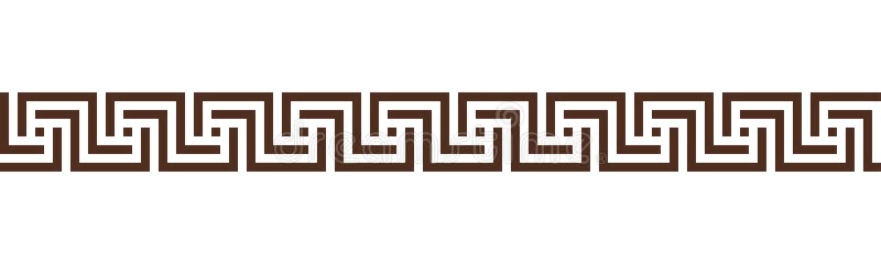 Greek Key Seamless Border Pattern Collection Stock Vector ...