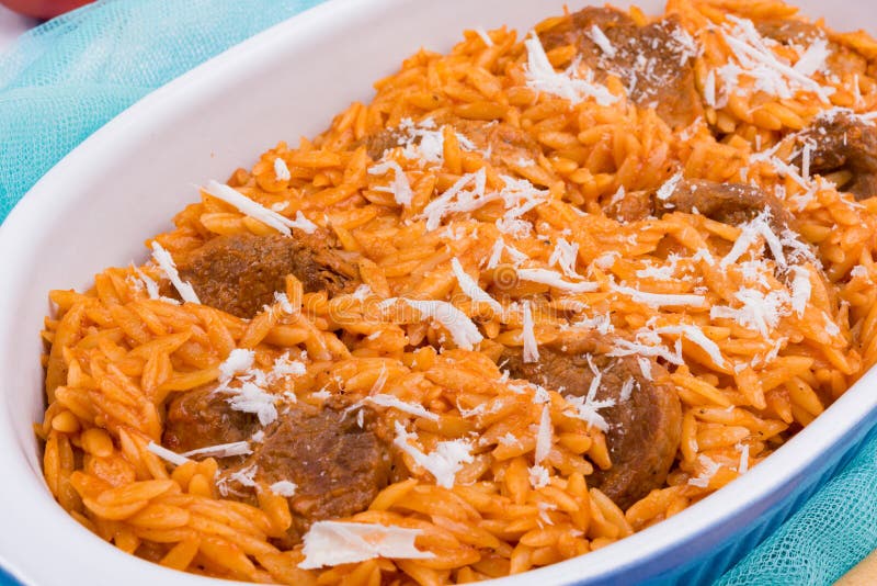 Kritharaki stock image. Image of closeup, roasted, cuisine - 230933363