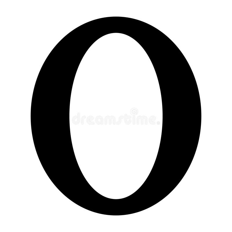 Greek Letter Omicron Symbol, Typography Icon Greek Alphabet Letter ...