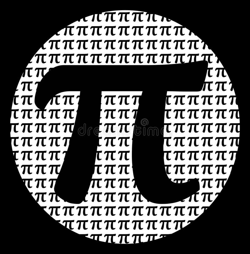 Greek Letter Pi Symbol Pattern for Pi Day and STEM Concepts Stock ...