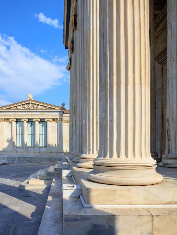 Building With Classical Pillars Stock Image - Image of stone, exterior ...
