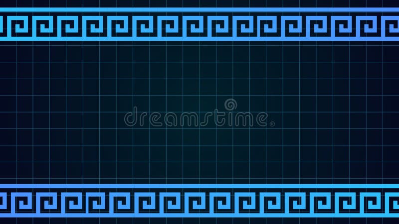 Greek Meander Pattern Background Illustration Abstract Background Stock ...