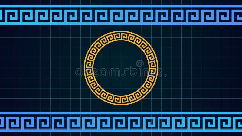 Greek Meander Pattern Background Illustration Abstract Background Stock ...