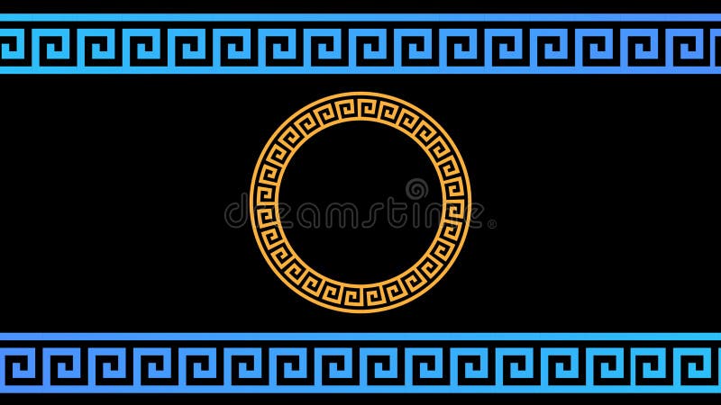 Greek Meander Pattern Background Illustration Abstract Background Stock ...