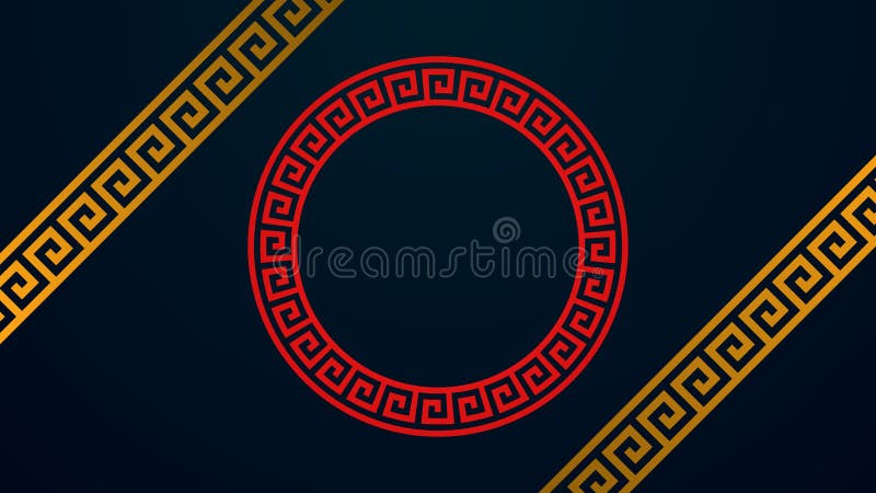 Greek Meander Pattern Background Illustration Abstract Background Stock ...