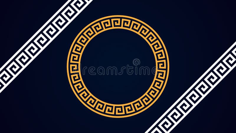 Greek Meander Pattern Background Illustration Abstract Background Stock ...