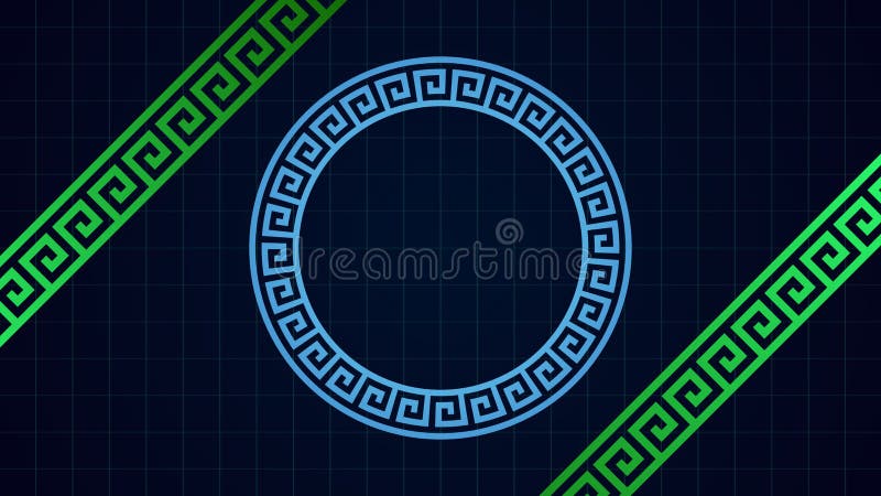 Greek Meander Pattern Background Illustration Abstract Background Stock ...