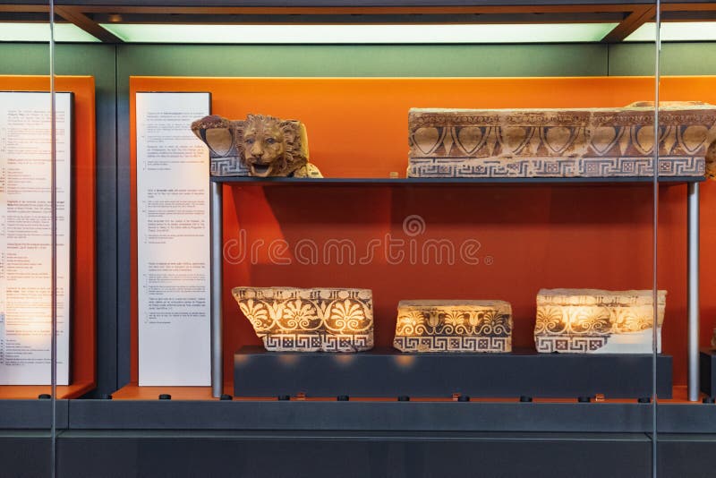 Greek museum, Delphi editorial image. Image of column - 155770200