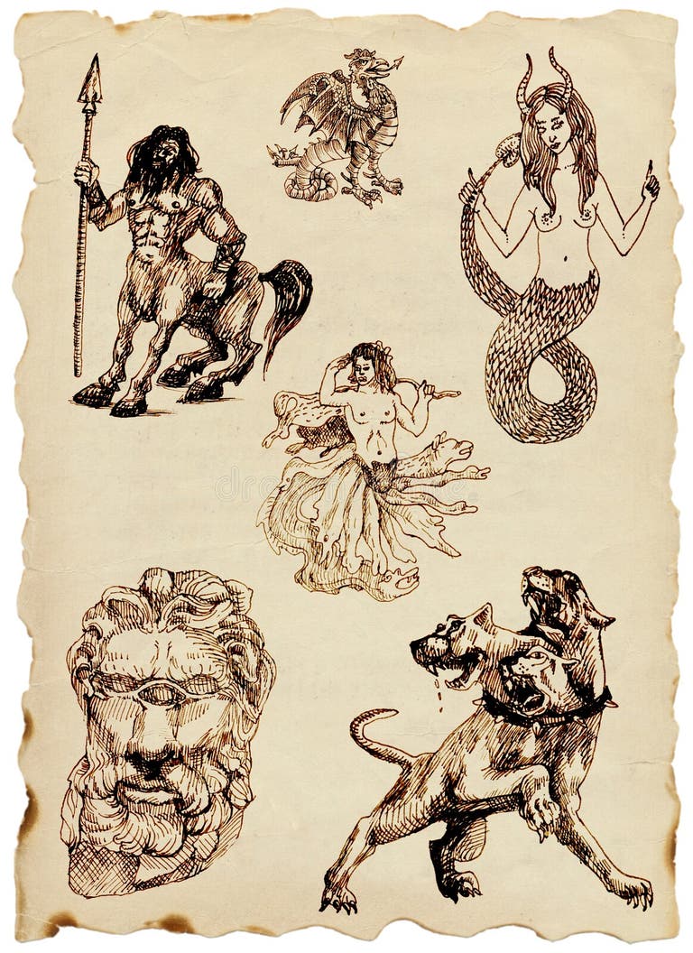 Medieval Myths Series Stock Illustrations – 31 Medieval Myths Series ...