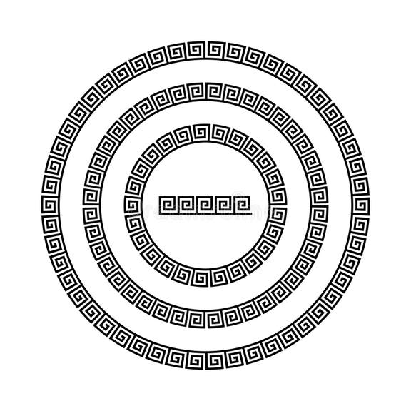 Greek Roman Circle Pattern Stock Illustrations – 2,482 Greek Roman ...