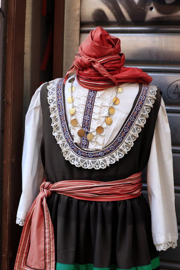 Greek national costume stock photo. Image of store, traditional - 28956050
