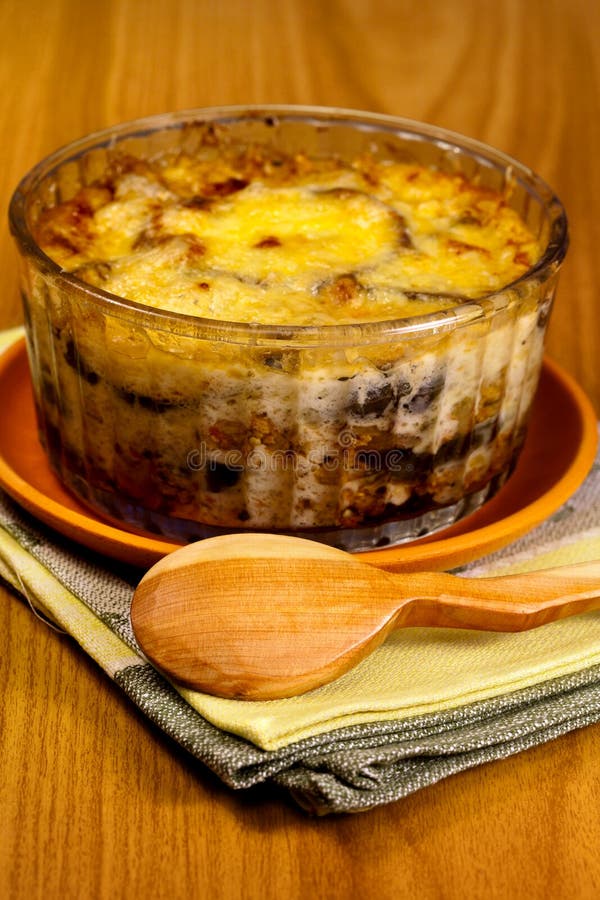 Greek National Cuisine Mussaka Stock Image - Image of mussaka, tasty ...