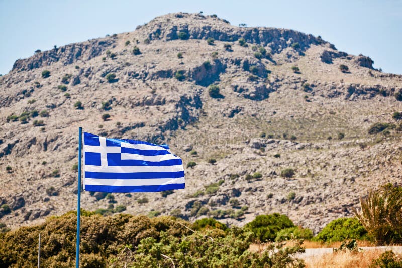 The Greek National flag stock image. Image of tourism - 29774269