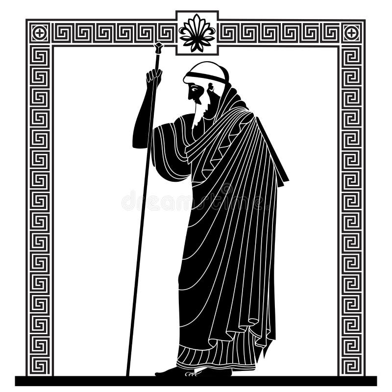 Vector Greek drawing. stock vector. Illustration of greek - 87020538