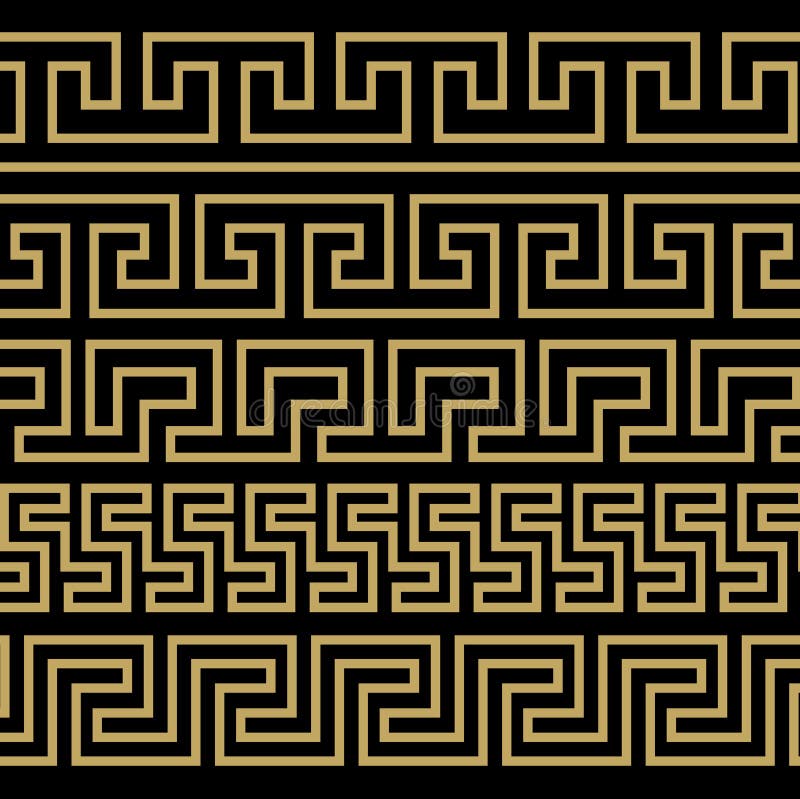 Greek Ornament. Patterns in Antique Style Stock Vector - Illustration ...