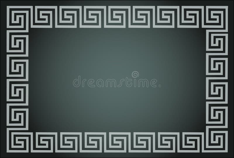 Greek ornamental frame stock illustration. Illustration of vintage ...