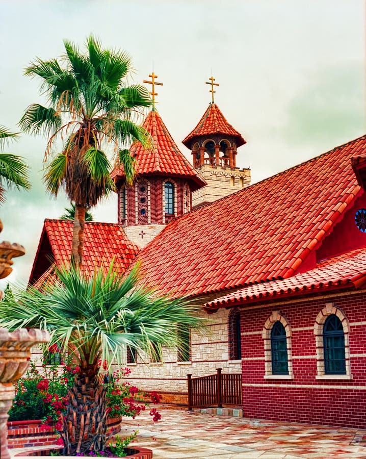 Greek Orthodox Monastery stock image. Image of orthodox - 314574957