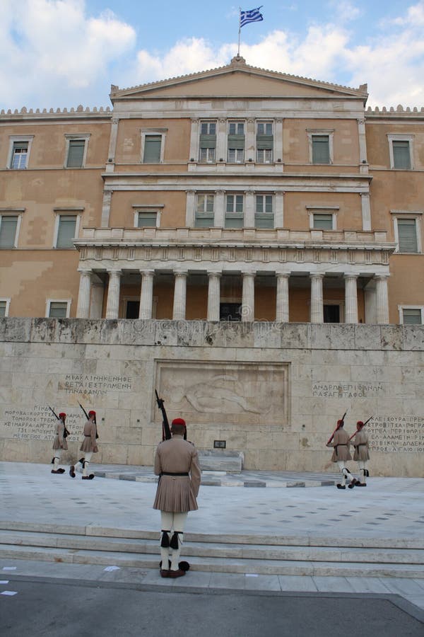 The Greek Parliament Building in Athens,Greece Editorial Photography ...