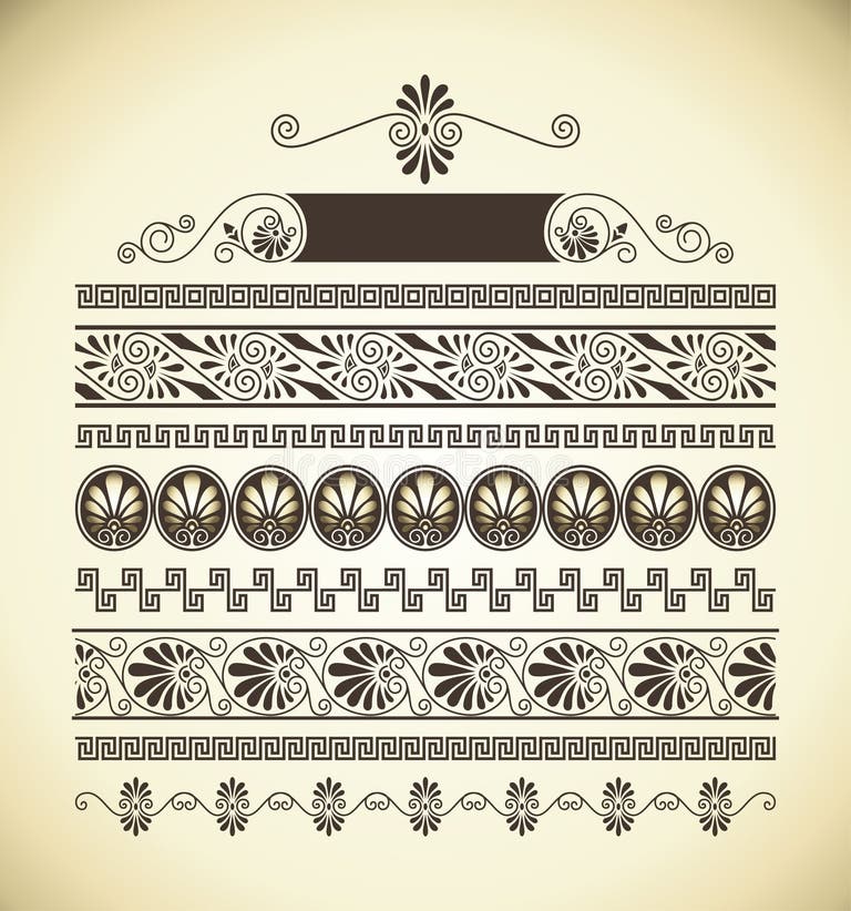 Classical Greek Patterns Stock Illustrations – 646 Classical Greek ...