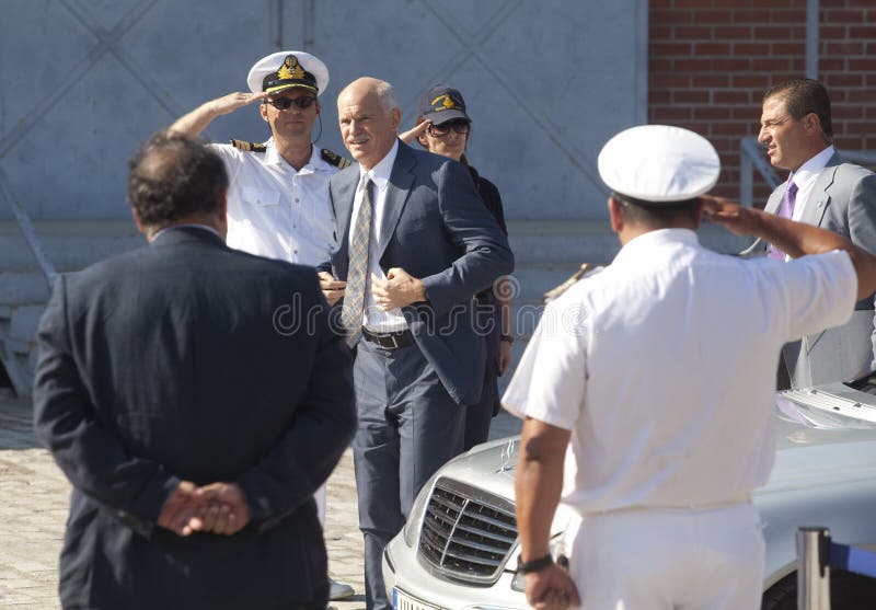 Greek Prime Minister George Papandreou Editorial Stock Photo - Image of ...