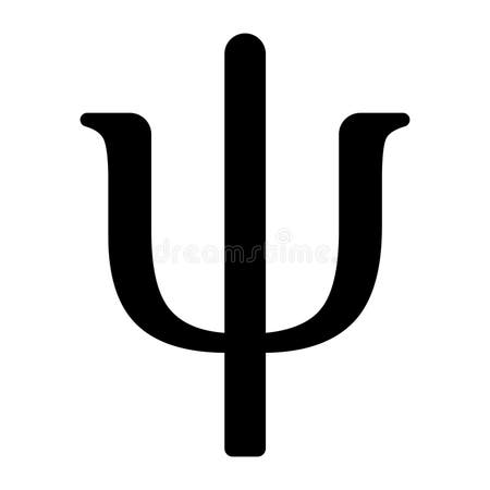 Greek Psi Symbol Ancient Knowledge, Psychology, and Metaphysics Stock ...