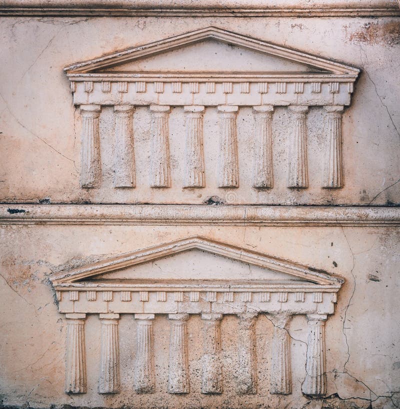 An ancient Greek portico stock image. Image of architecture - 62552931