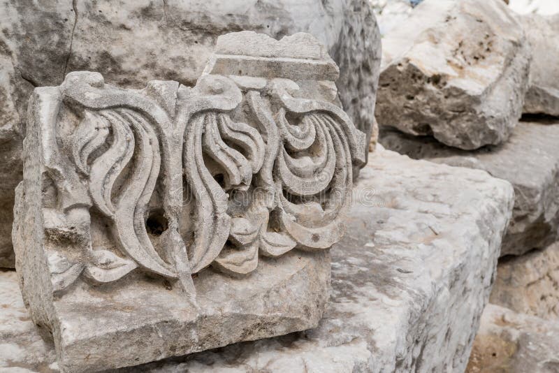 Greek and Roman Ruins at Perge, Turkey Stock Photo - Image of antalya ...