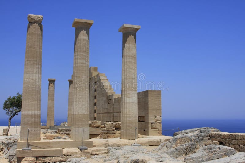 Greek ruins stock image. Image of tourism, aegean, rock - 6973055