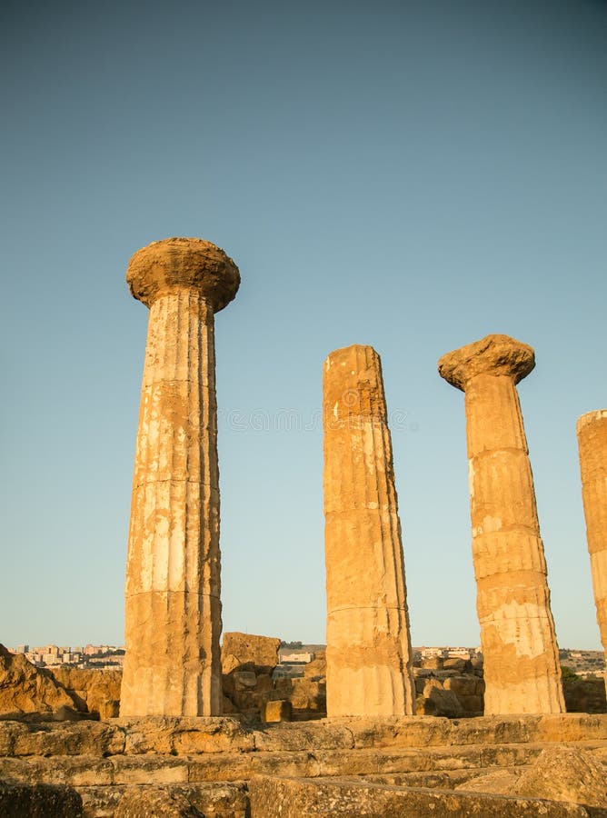 Greek ruins stock image. Image of valley, temples, agrigento - 48795263