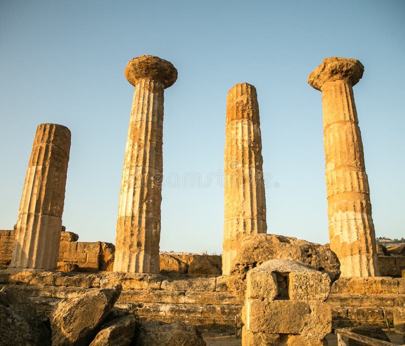Greek ruins stock image. Image of valley, ancient, archeology - 47832831