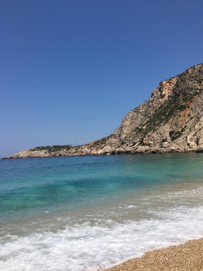 Greek Sea stock image. Image of summer, greek, beach - 100967347