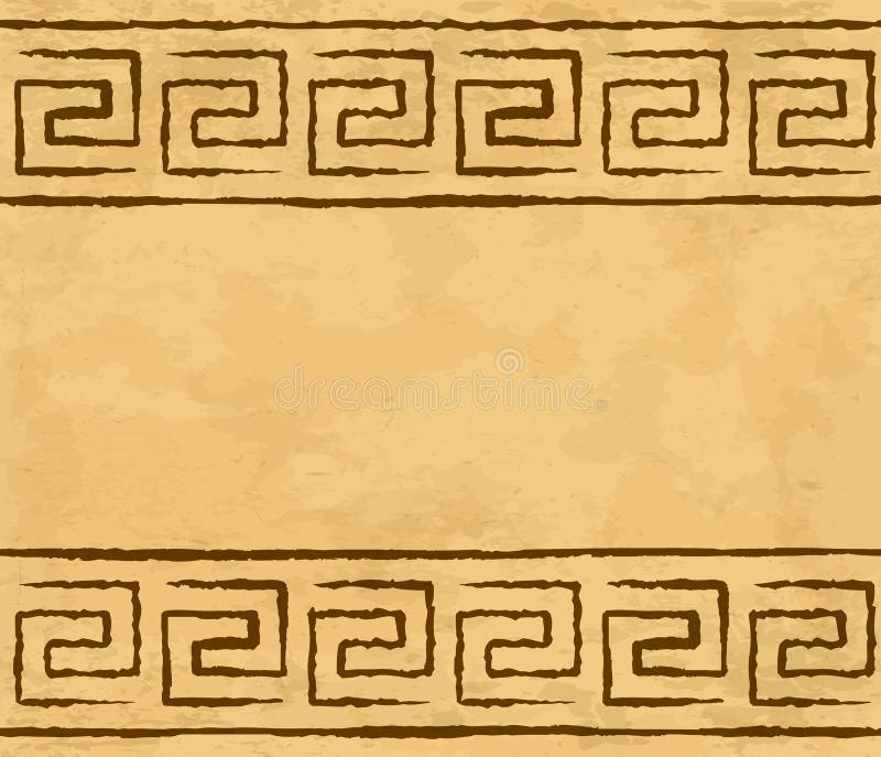 Seamless Greek Key Background Pattern In Three Color Variations Stock ...