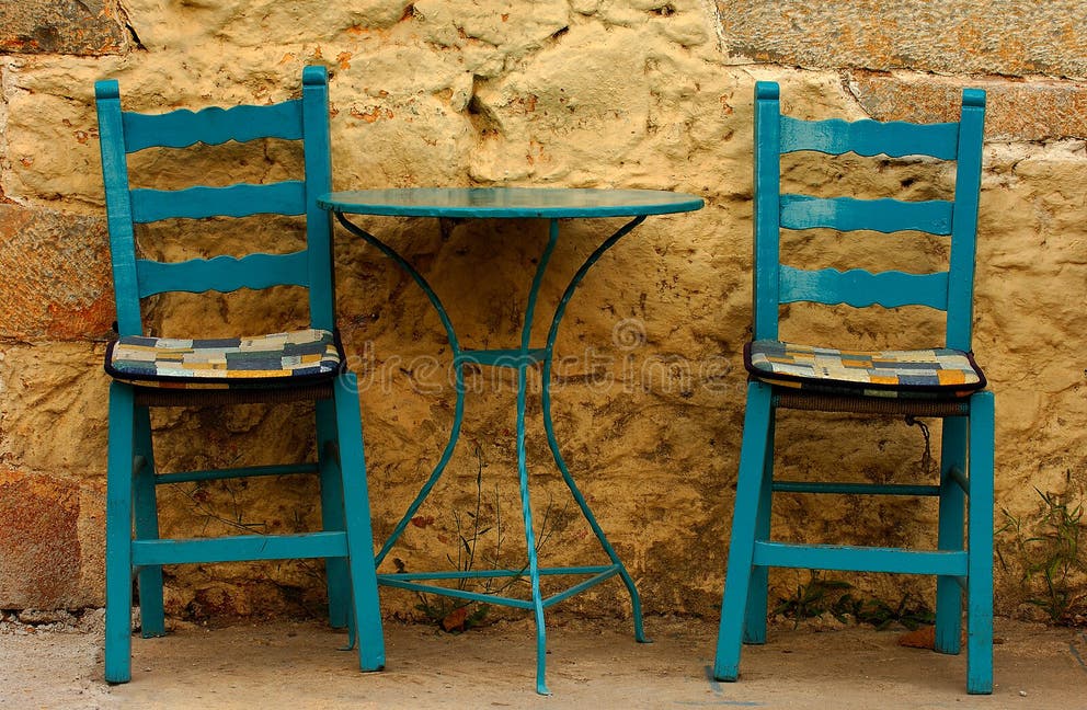 A Greek setting stock photo. Image of absent, exotic, refreshment - 2579256