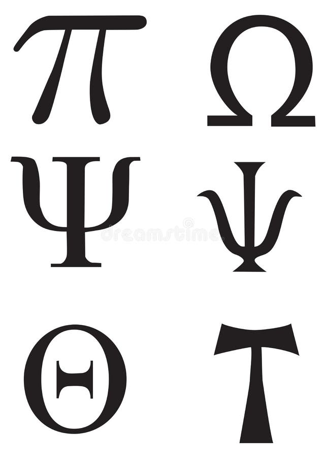 Greek Signs and Symbols - Tattoo Stock Vector - Illustration of artwork ...