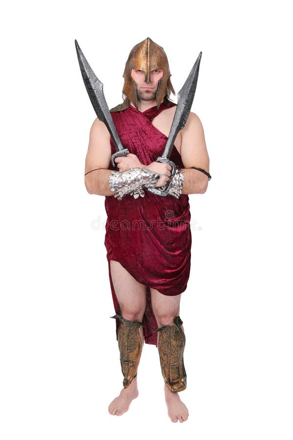 Greek soldier man stock photo. Image of cover, weapon - 8197894