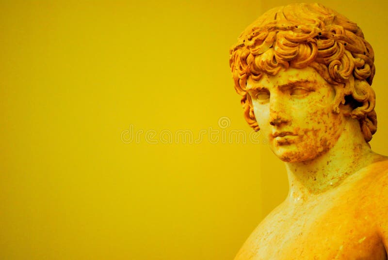Greek statue of young man stock image. Image of young - 80428349