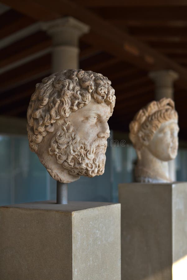 Greek Statues in Museum of Acropolis in Athens, Greece Editorial Stock ...